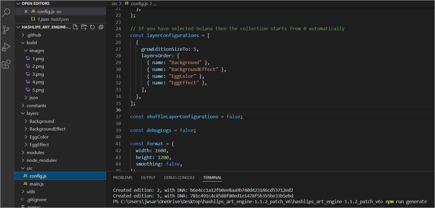 Only including top layer in generate · Issue #1026 · HashLips/hashlips_art_engine · GitHub