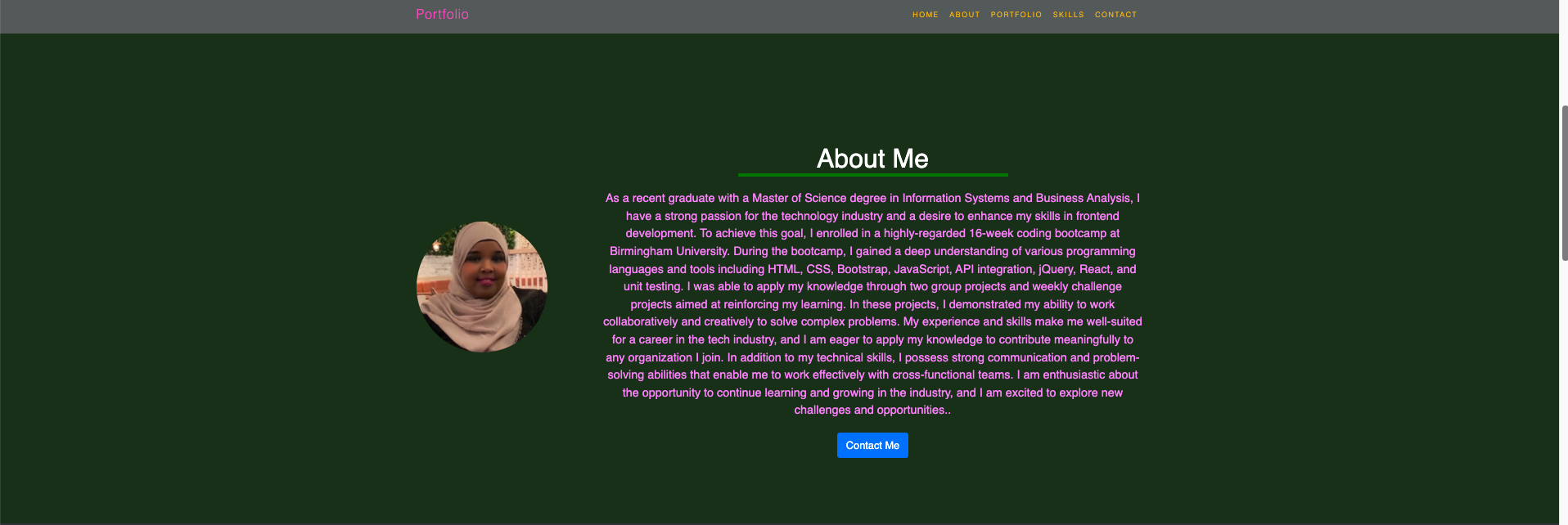 GitHub - fadumasaidcodes/Faduma-Portfolio-bootstrap: Portfolio Website