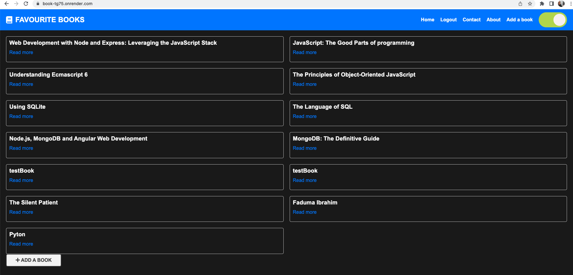 GitHub - fadumasaidcodes/Full-stack_project-Crud_book: A full stack application