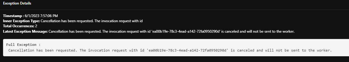 Http Trigger Functions invocation gets cancelled and not sent to Worker · Issue #2382 · Azure ...
