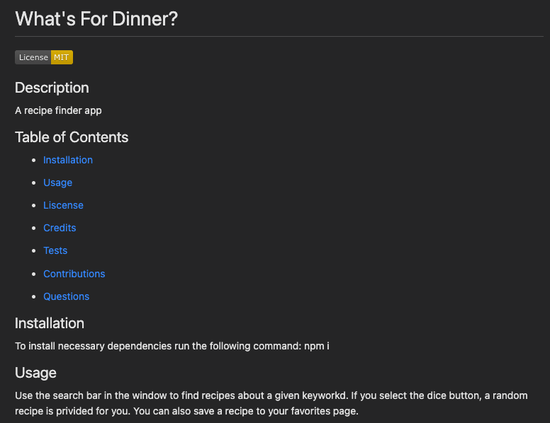 GitHub - nmsiegel1/README-Generator: A command line application that ...