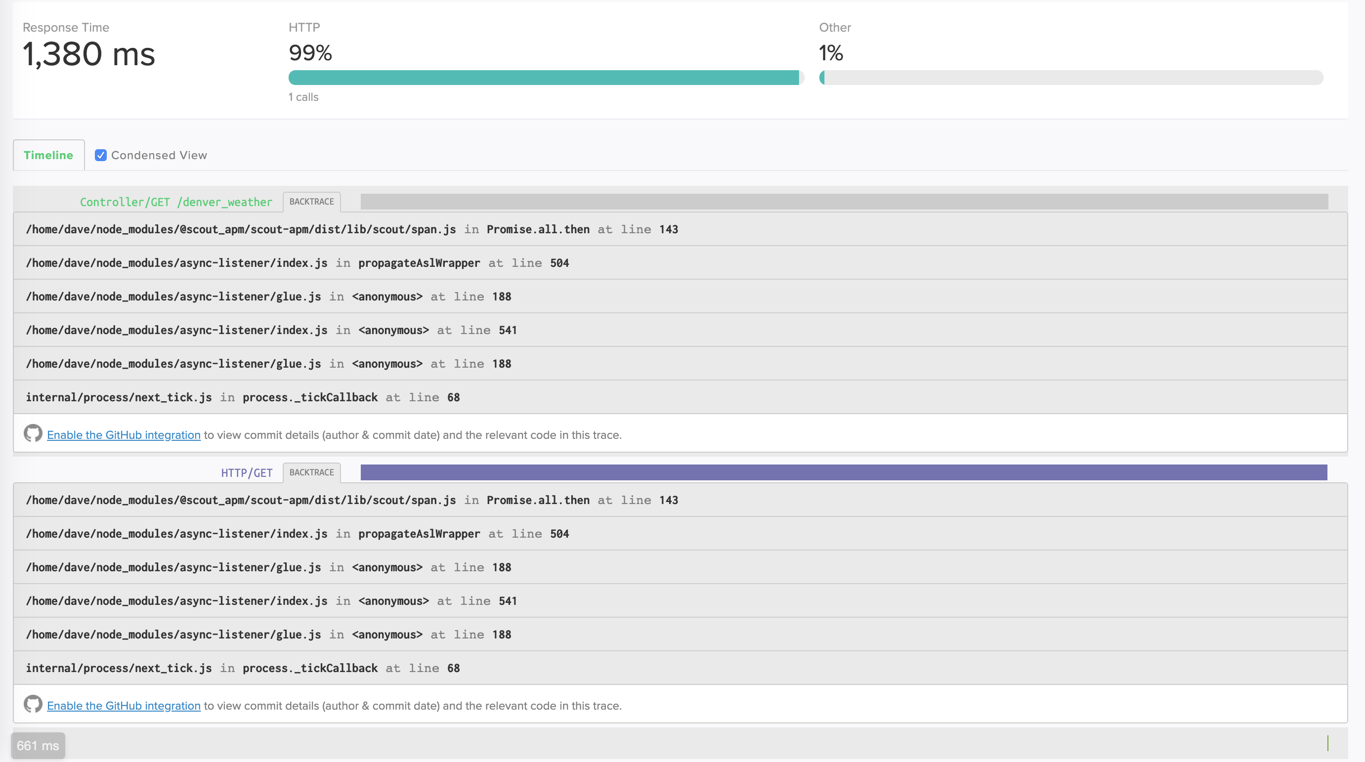 Backtraces Do Not Contain Helpful Stack · Issue 172 · Scoutapp Scout Apm Node · Github