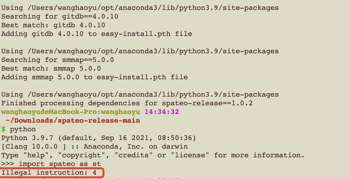 Illegal instruction: 4 · Issue #176 · aristoteleo/spateo-release · GitHub