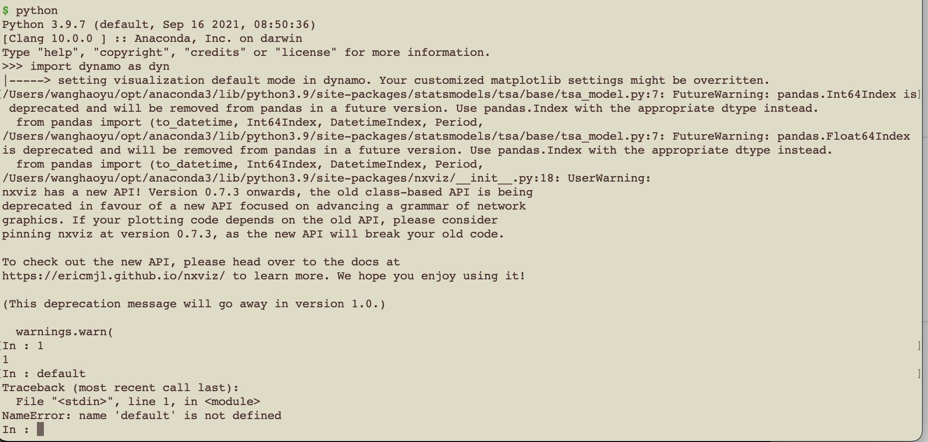import dynamo warnings.warn( in: · Issue #452 · aristoteleo/dynamo-release · GitHub