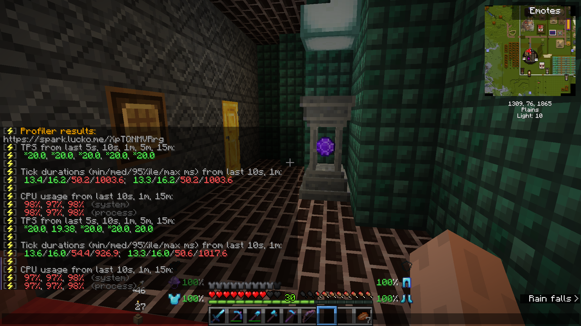 Massive Lag Spark File Results Simple Storage Network Issues Minecraft