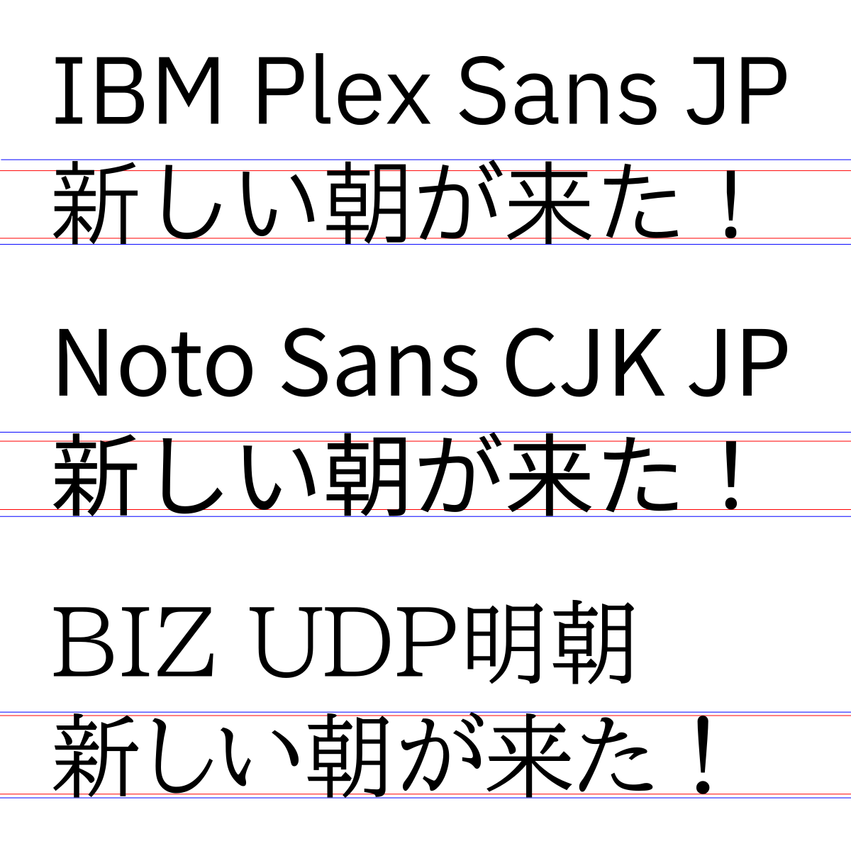 Position and size of full-width exclamation mark is not in harmony with the Japanese characters ...
