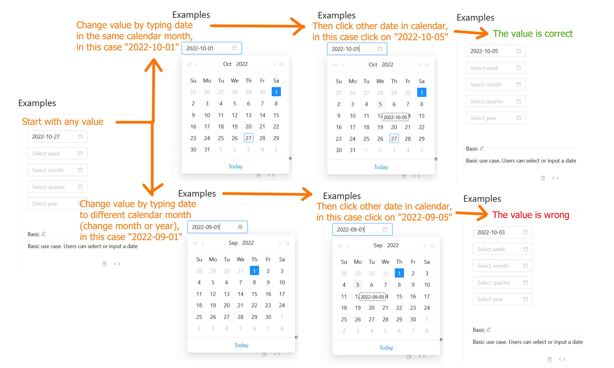 Found two bugs with Datepick when typing · Issue #2841 · ant-design-blazor/ant-design-blazor ...