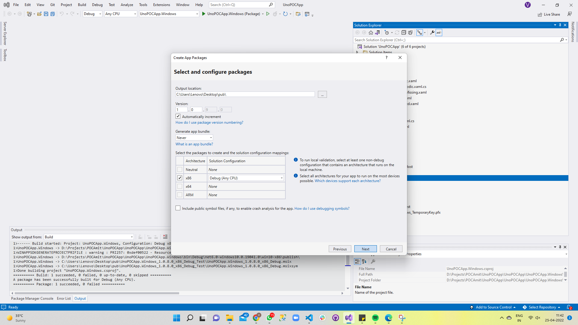 How we can create a .exe setup for the uno application. · unoplatform ...