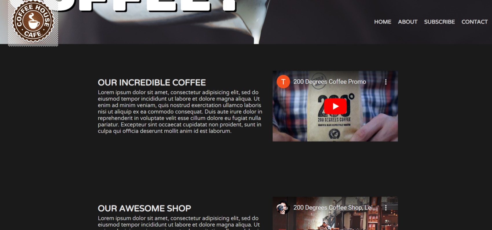 Github Wasifsheikh01coffee Shop Website 🎉 Coffee Shop Front End 🎉 Immerse Yourself In My 