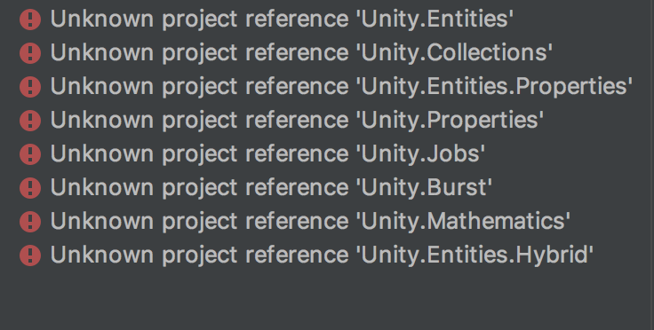 Rider 2018.2 : Errors with Assembly Definition Files and Packages folder · Issue #647 ...
