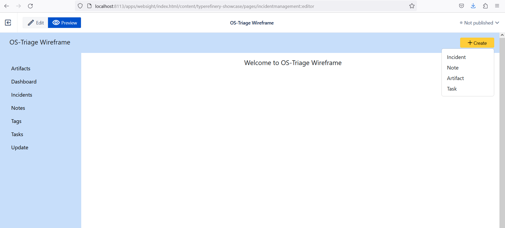 When clicked on button with action type dropdown and modal , the modal is not getting opan ...