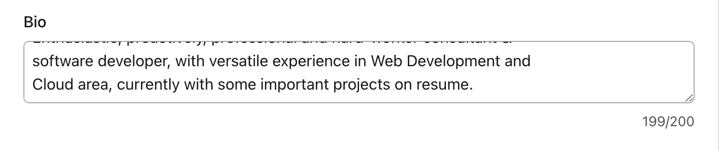 [bug] - biography for user · Issue #17644 · forem/forem · GitHub