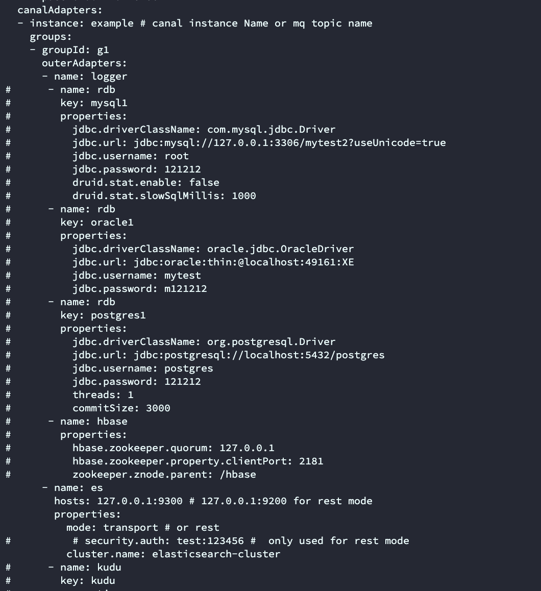 canal.adapter-1.1.7-SNAPSHOT.tar.gz 启动时，es适配器实例化失败报错 · Issue #4676 · alibaba/canal · GitHub