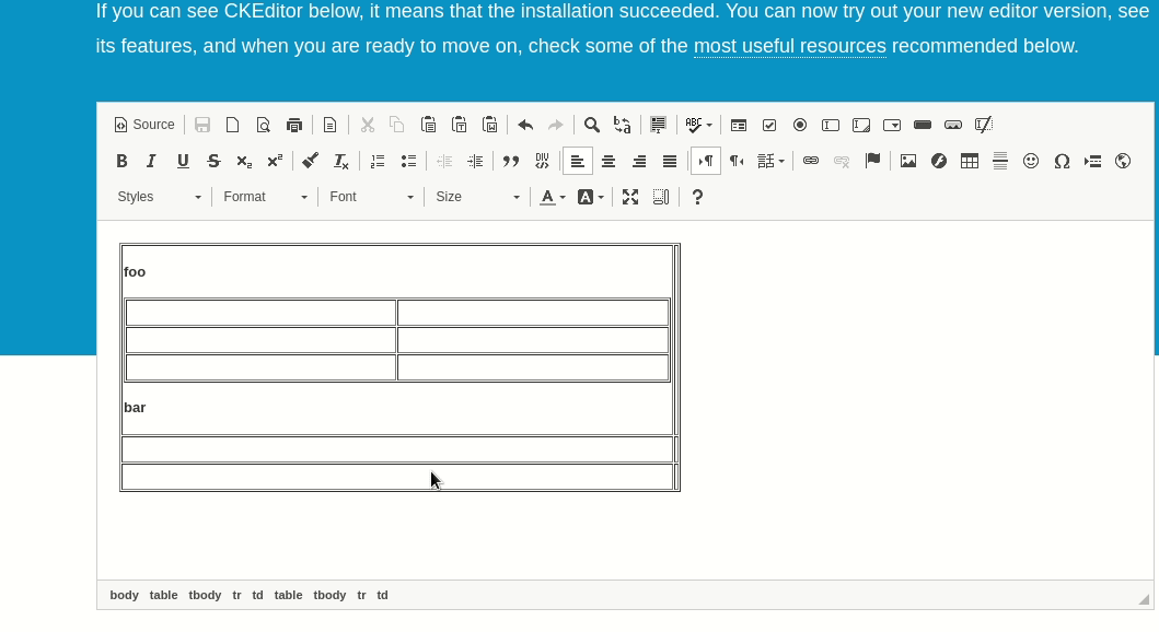 Entire outer table cell highlighted upon selecting element outside inner table · Issue #3073 ...