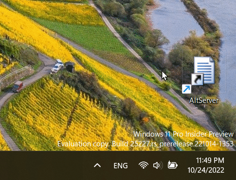 Windows 11 (Insider Preview) New Taskbar Update Broke Altstore in the Tray Menu · Issue #1075 ...