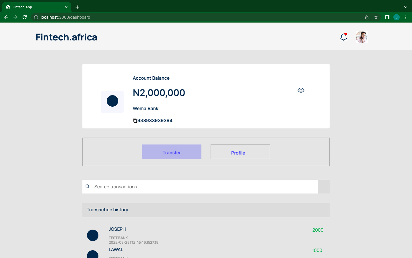 GitHub - Josephnma/Fintech-Africa-Frontend: Client Directory for ...