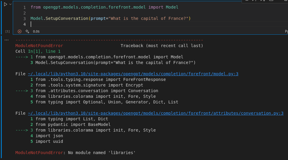 [BUG] No module named 'libraries' · Issue #34 · uesleibros/OpenGPT · GitHub