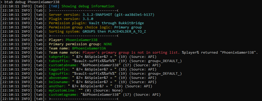 Prefix in Tablist but not above the player · Issue #627 · NEZNAMY/TAB · GitHub