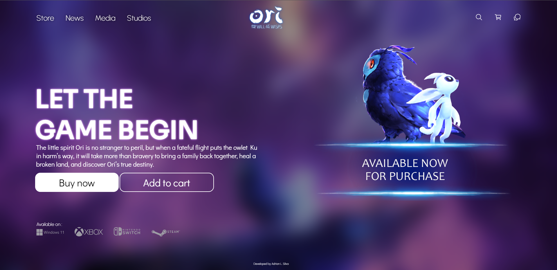 GitHub - addayre/LandingPage: Ori and the Will of the Wisps
