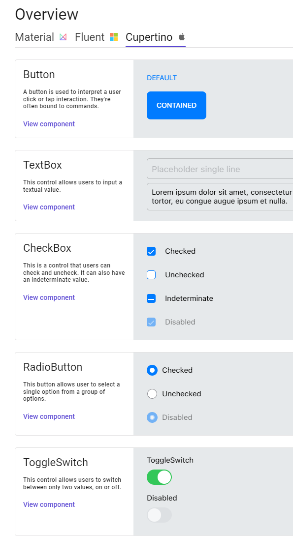 [Gallery][Skia.GTK] Overview (Cupertino) - FontWeight is not correct for the text of different ...