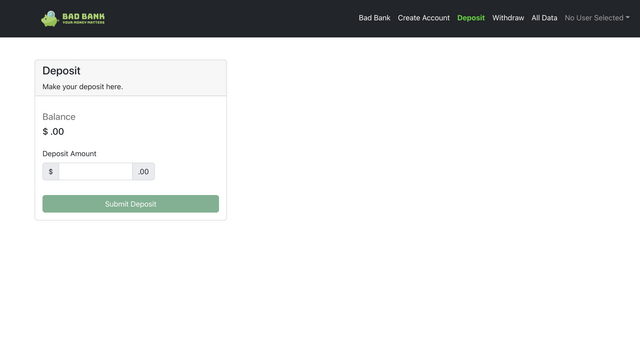 GitHub - noakis/Bad-Bank-App
