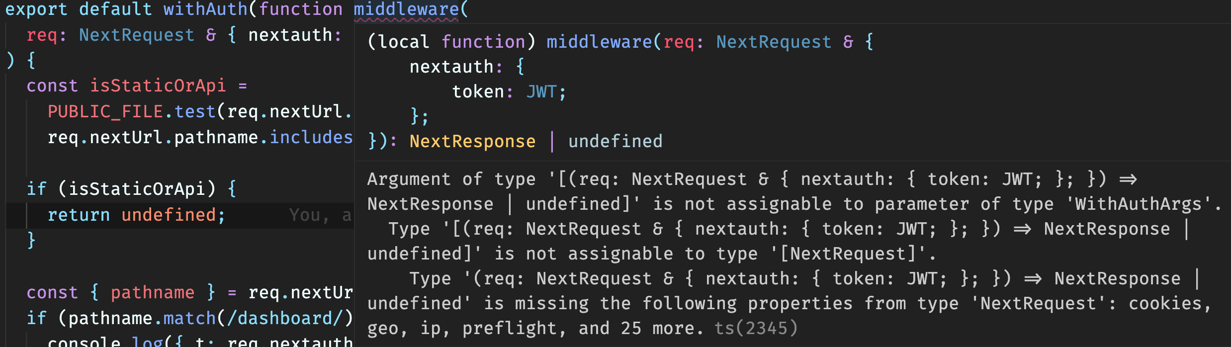 Middleware fails with: "result.response.headers is not iterable ...