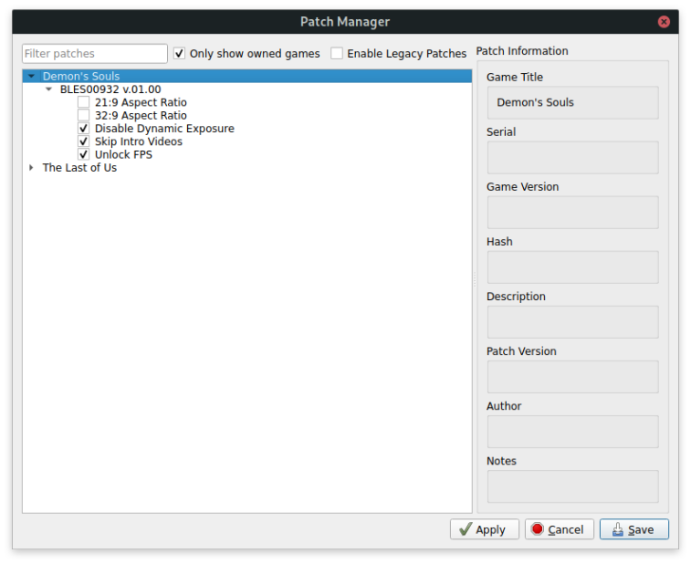 Linux: Checkboxes not appearing in Patch Manager · Issue #8716 · RPCS3 ...