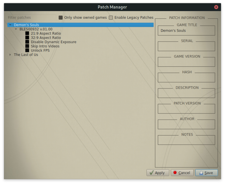 Linux: Checkboxes not appearing in Patch Manager · Issue #8716 · RPCS3 ...