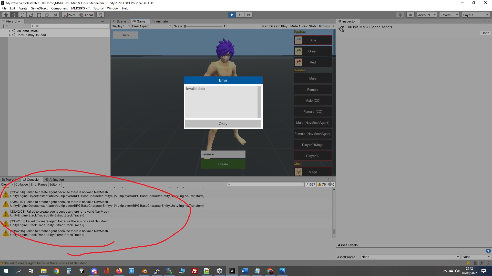 Invalid data with new character · Issue #1671 · suriyun-production/mmorpg-kit-docs · GitHub