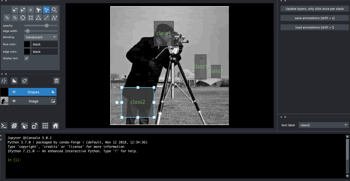 Edit text on shapes layer · Issue #2427 · napari/napari · GitHub