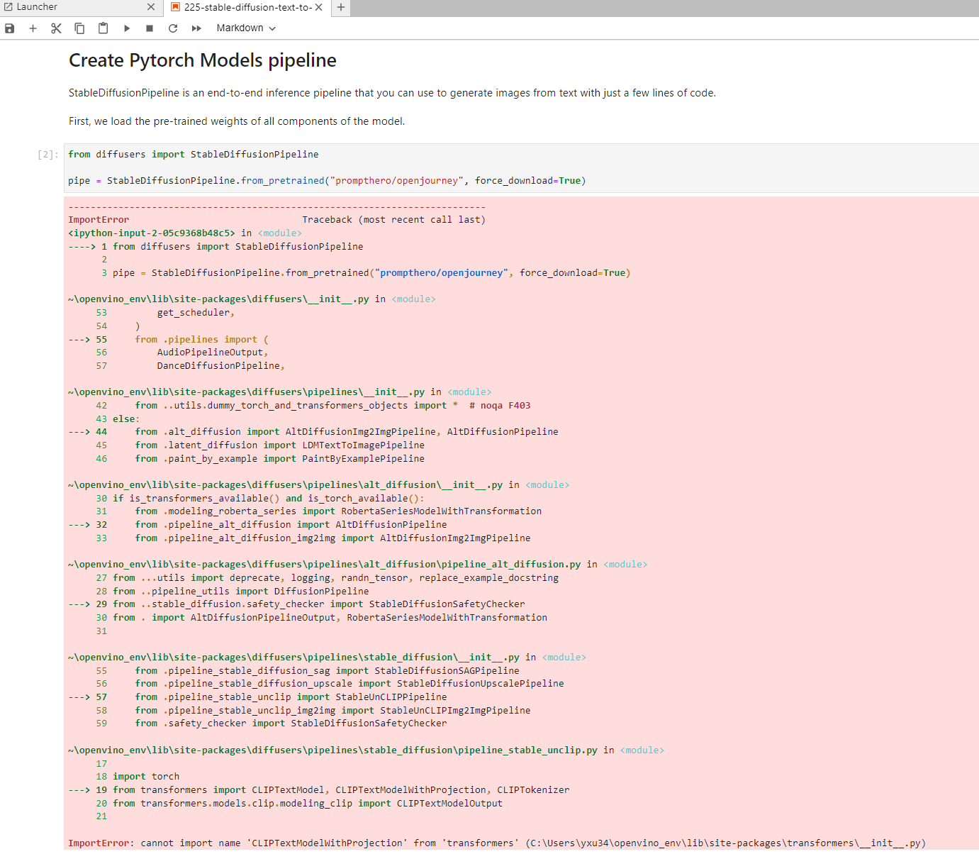 225 running issue · Issue #885 · openvinotoolkit/openvino_notebooks ... 225 running issue · Issue #885 · openvinotoolkit/openvino_notebooks ...