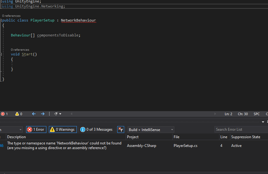 NetworkBehaviour not working · Issue #3160 · MirrorNetworking/Mirror ...