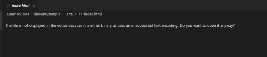 Unexpected output from getting started tutorial when using Powershell · Issue #702 · 11ty ...