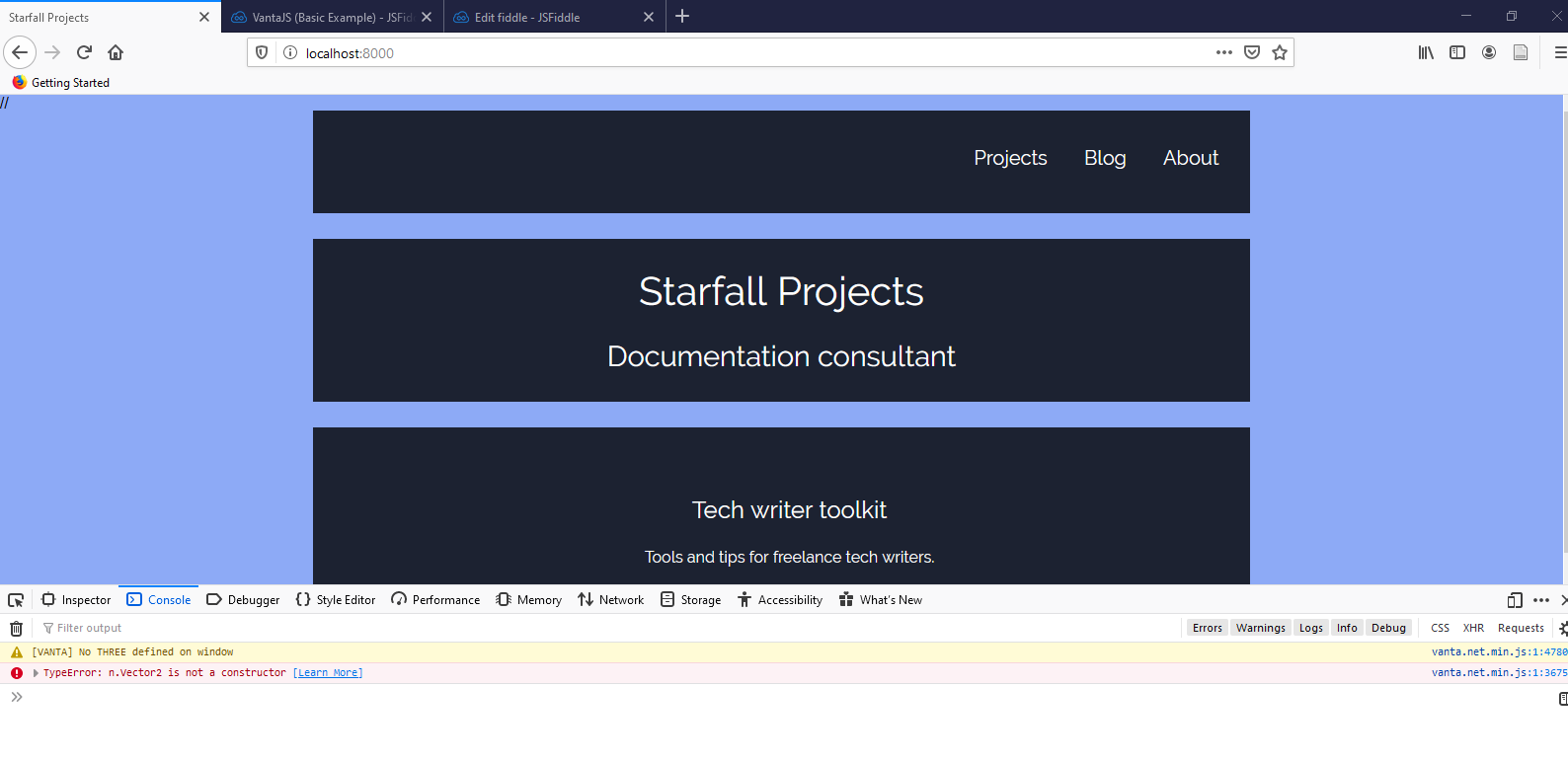 Vanta should check if window.THREE is ready · Issue #48 · tengbao/vanta · GitHub