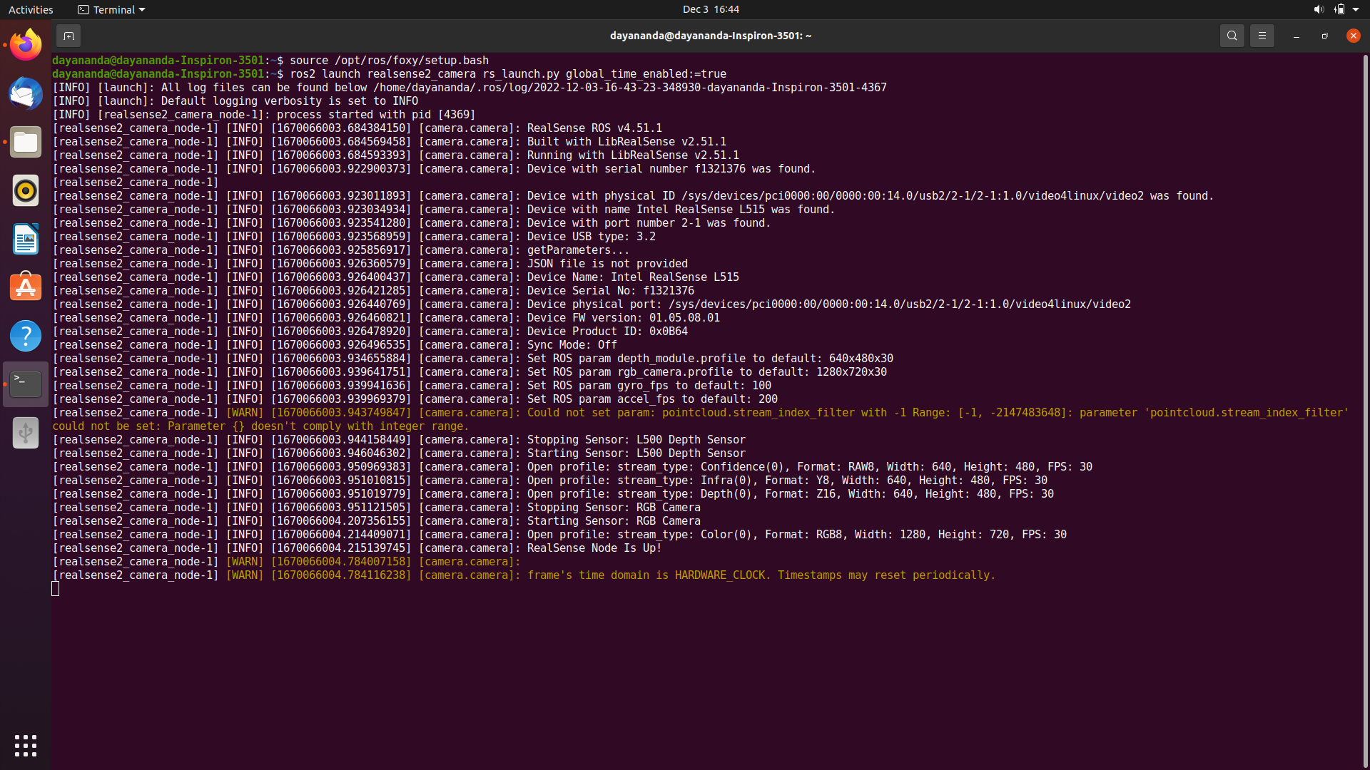 can't able to open L515 camera · Issue #2567 · IntelRealSense/realsense-ros · GitHub