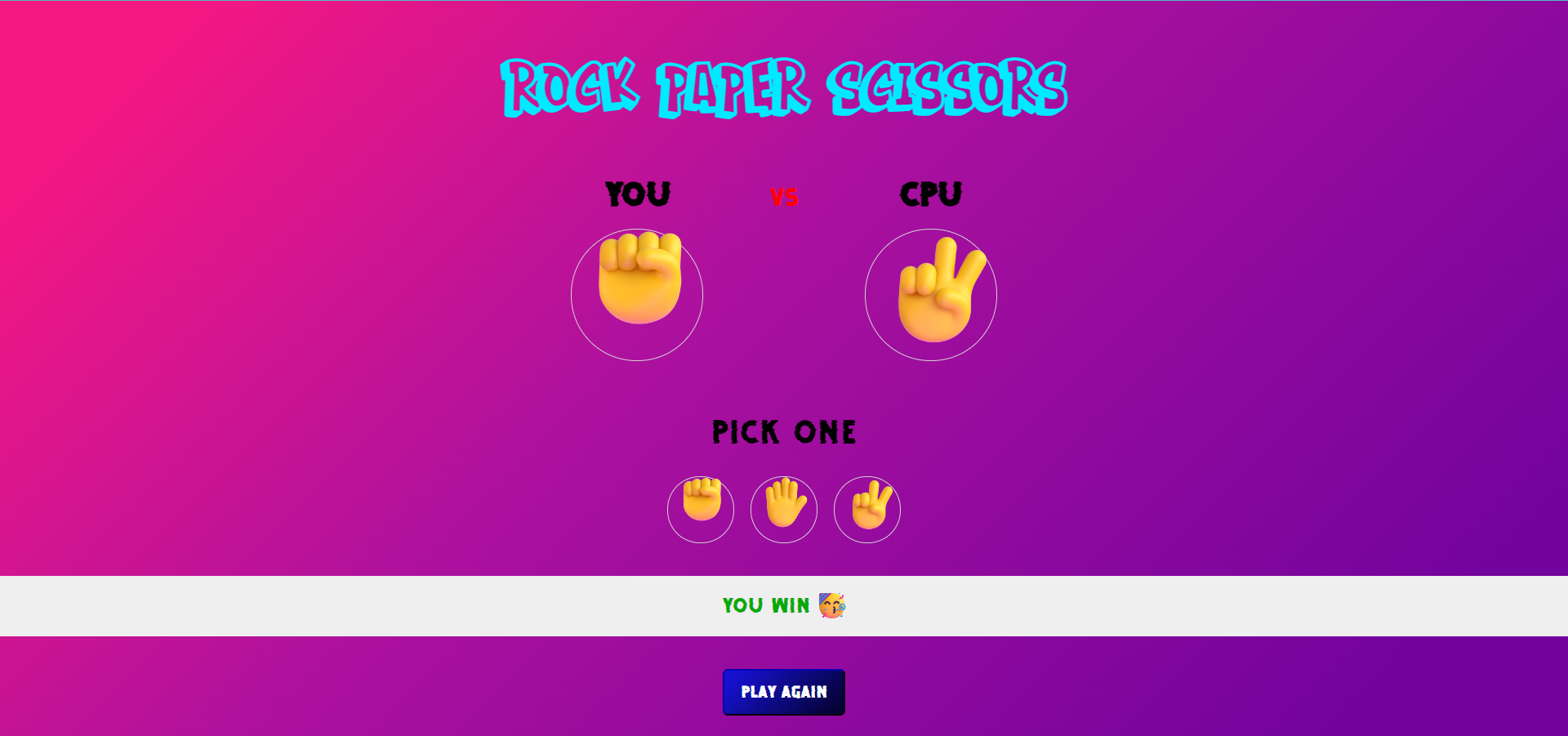 Github Abhicodes737 Css Only Rock Paper Scissors