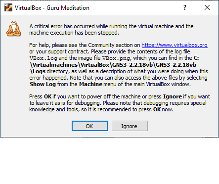 Upgrading Virtualbox to version 6.1.18 crashes GNS3 VM · Issue #3147 ...