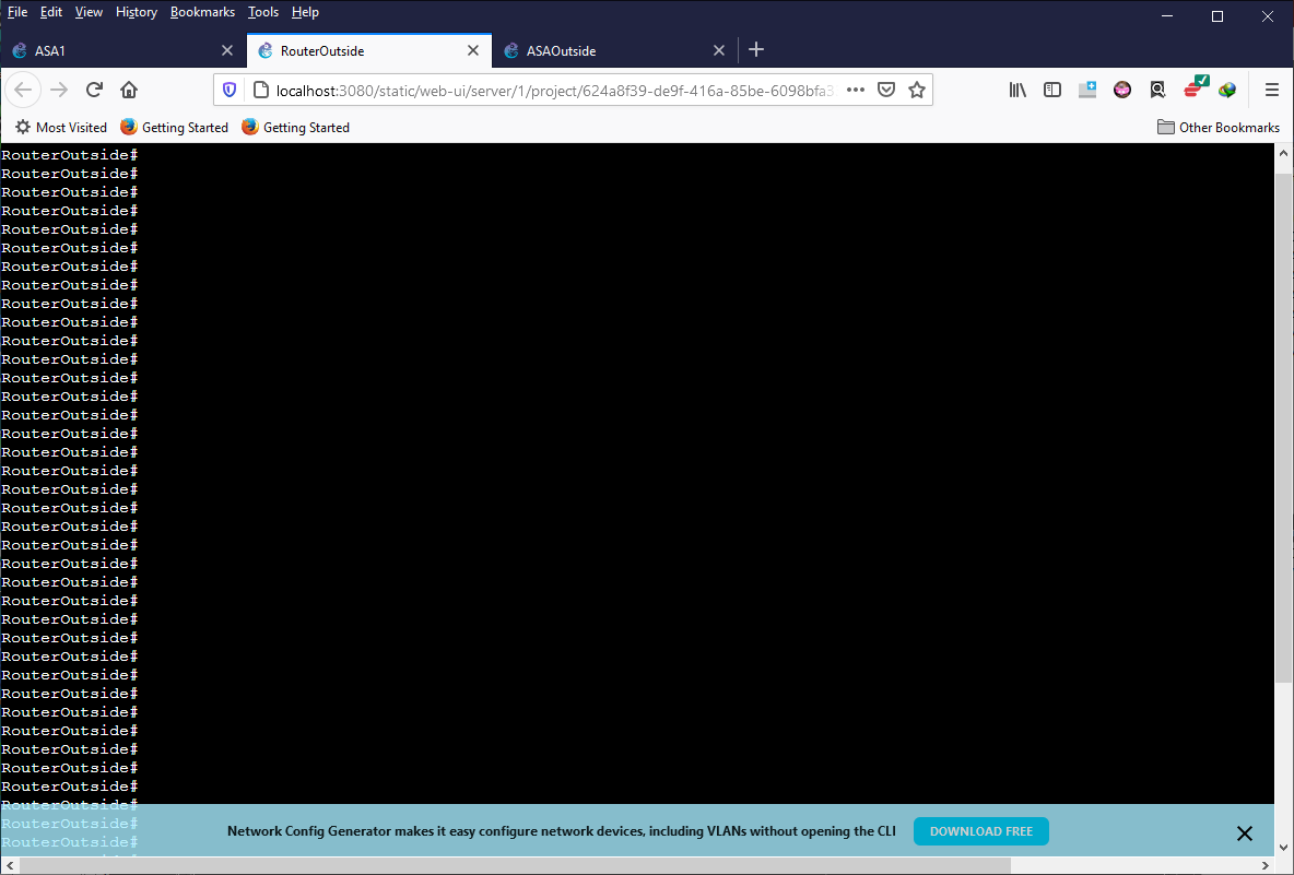 GNS3 2.2.20 Network Config Generator message will not close in new tab ...