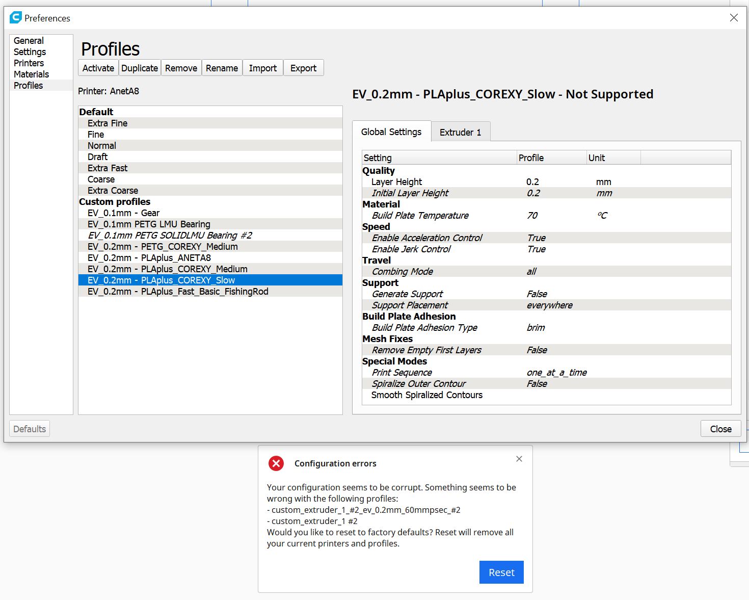 Cura Configuration error bug · Issue #12848 · Ultimaker/Cura · GitHub