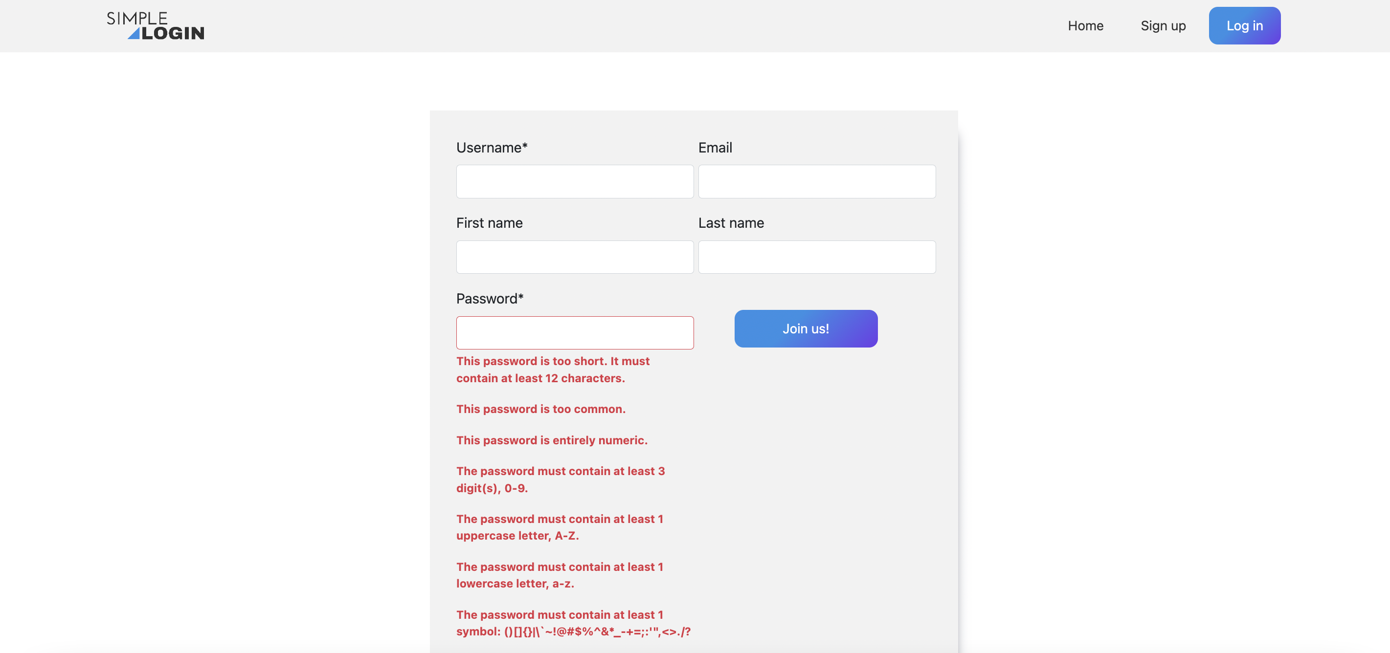 GitHub - KamilaHumel/Simple-Login: Simple login form based on Django ...