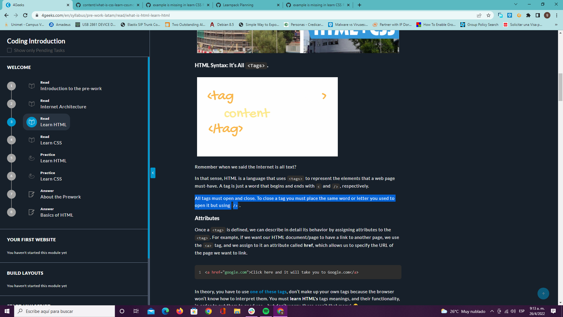 a concept is missing in the "learn HTML" Readme · Issue #873 · learnpack/learnpack · GitHub