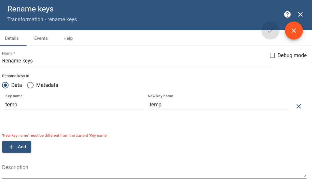 Develop new RuleNode 'rename keys' · Issue #7015 · thingsboard/thingsboard · GitHub