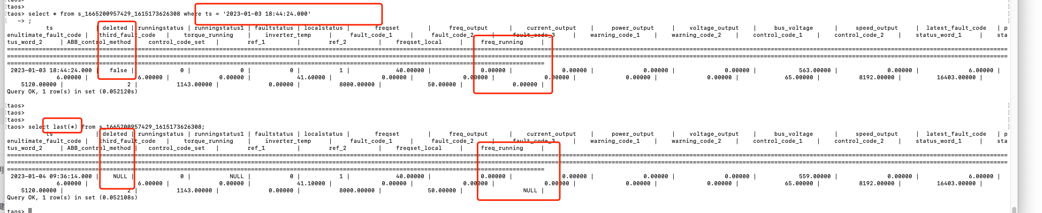 Last 函数查询问题 · Issue 19351 · Taosdatatdengine · Github