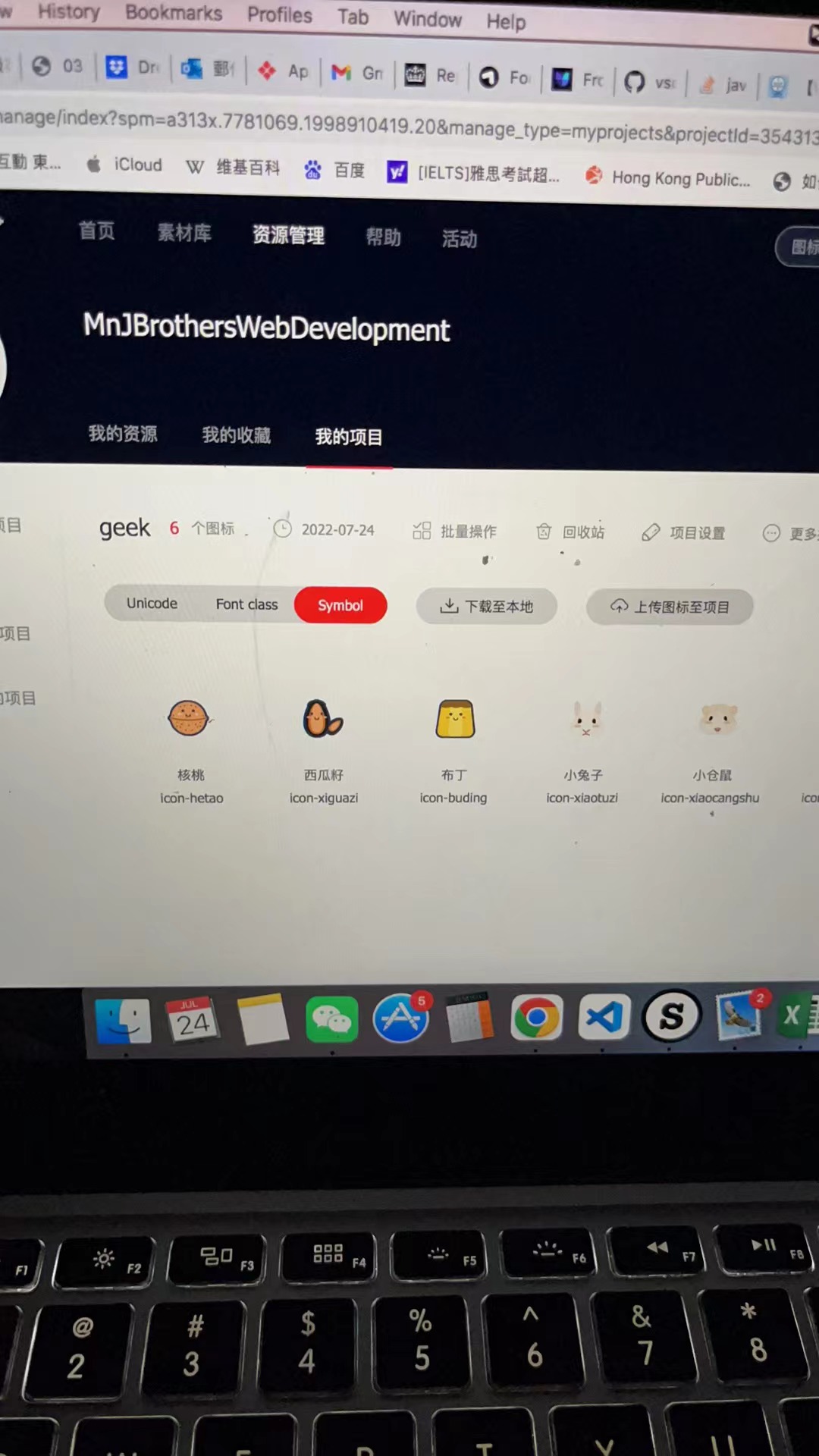 [Help]點擊symbol無法生成js代碼 · Issue #2311 · thx/iconfont-plus · GitHub