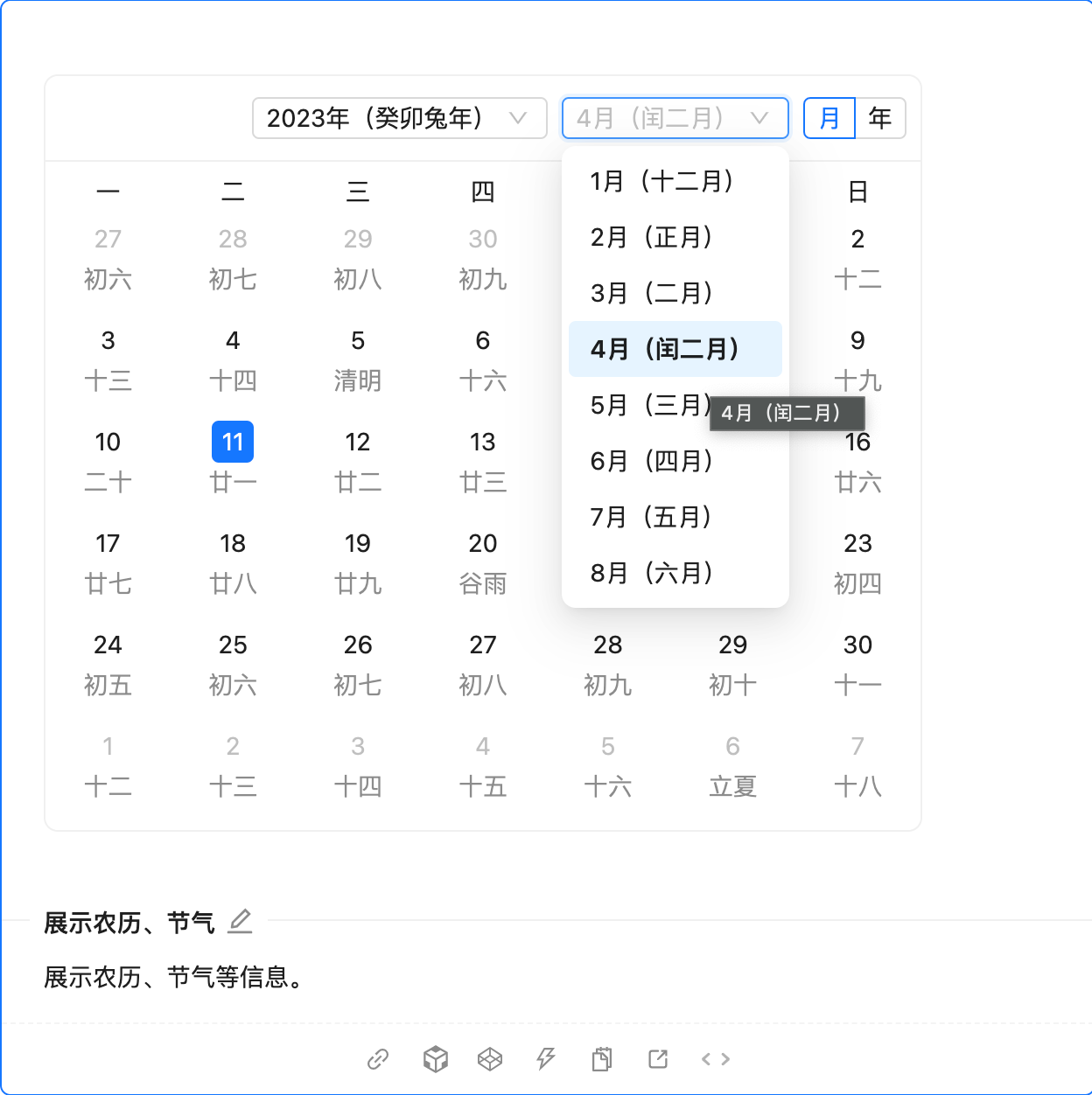 📝 [RFC] Calendar support customize select label · ant-design ant-design · Discussion #44183 · GitHub