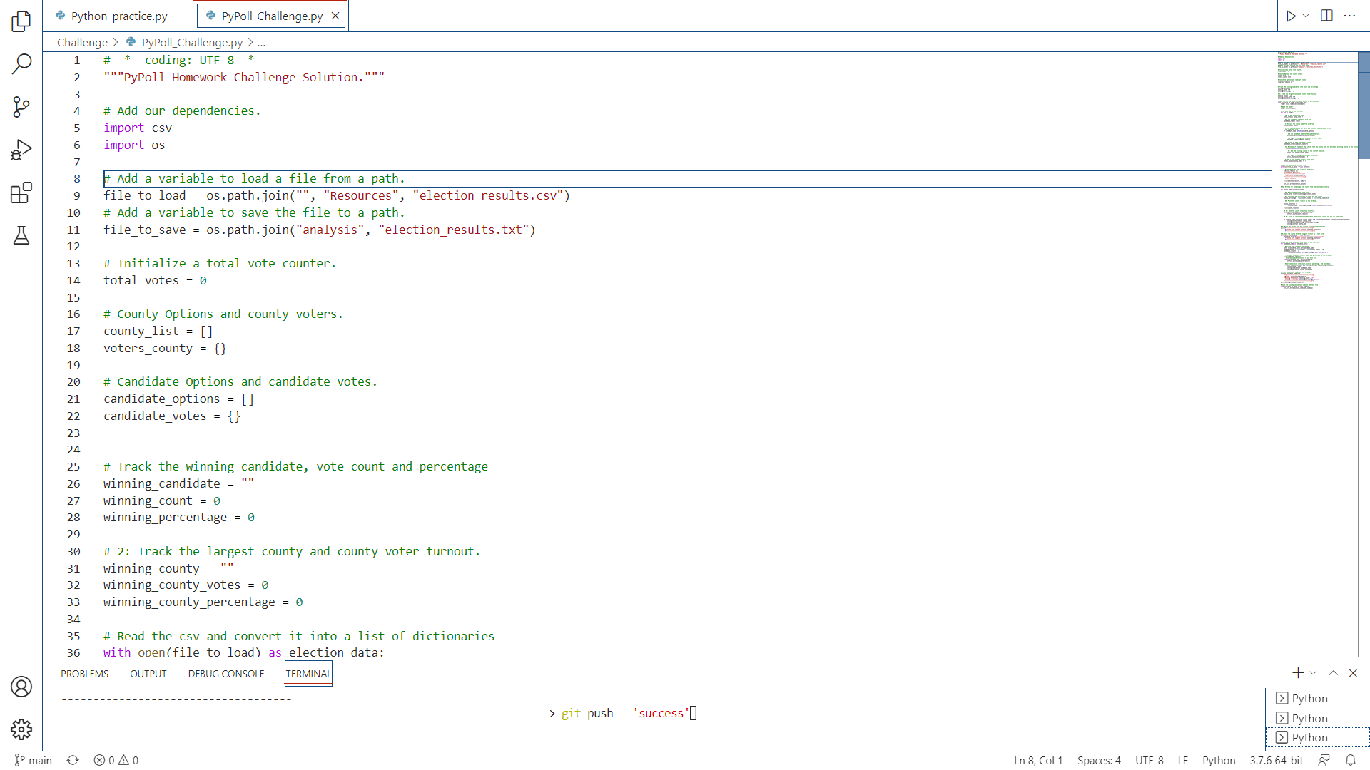 GitHub - RuchitaAg/Election-Analysis: Repo created to store analysis using python. Module 3