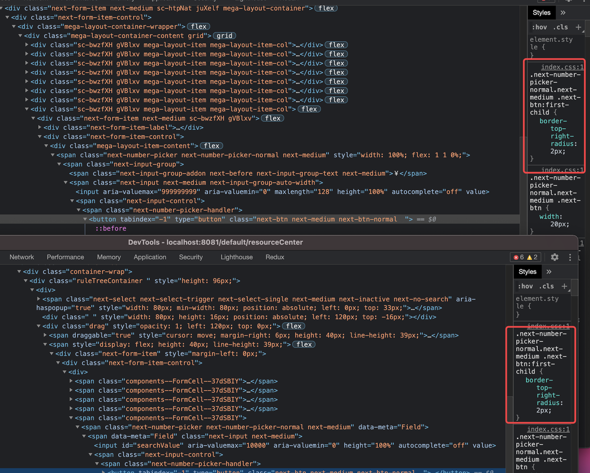 使用lazy分包路由后，使用formilyjs 配置形式加载number picker 组件出现样式问题 · Issue #4337 · alibaba/ice · GitHub