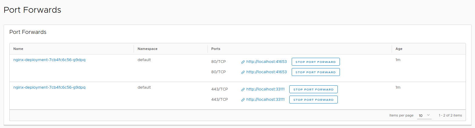 Port Forward Describer should not duplicate connections in list · Issue #532 · vmware-archive ...