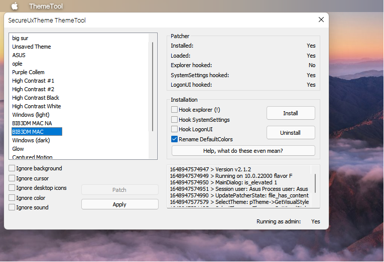 can't patch themes?? · Issue #101 · namazso/SecureUxTheme · GitHub