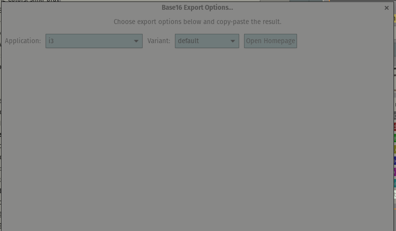 No More Text Component For Base16 Export Options · Issue 299 · Themix Projectthemix Gui · Github